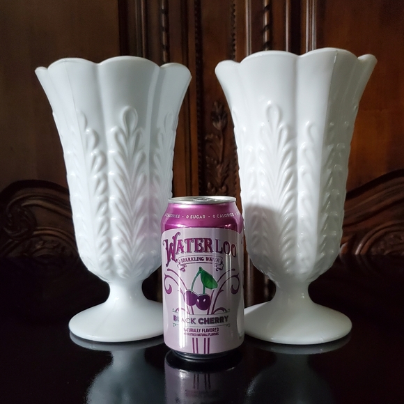 E.O. Brody | Accents | 2 9 Mcm Eo Brody Milk Glass Vases Made In ...